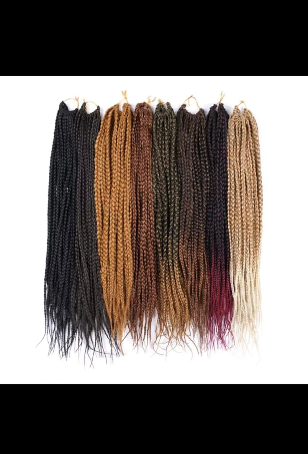 Crochet Small Box Braids Long Hair Extension Full Head 154 Strands - Etsy