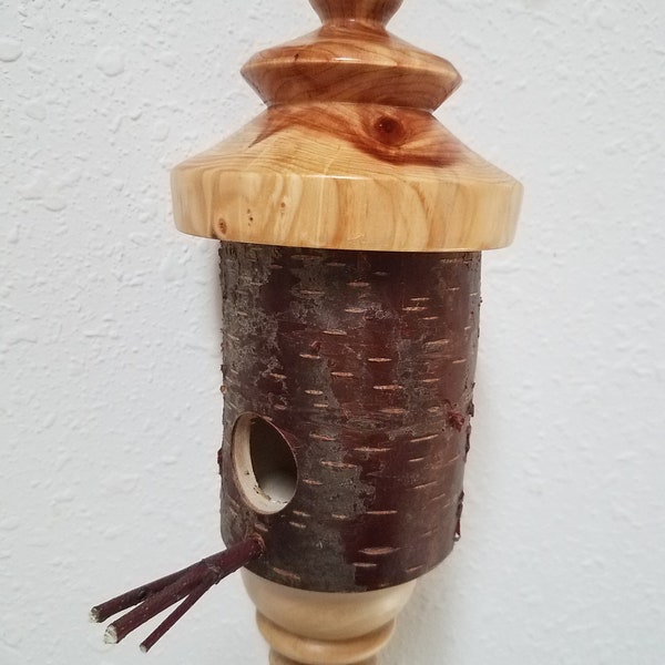 Wood Turned Bird House - Etsy