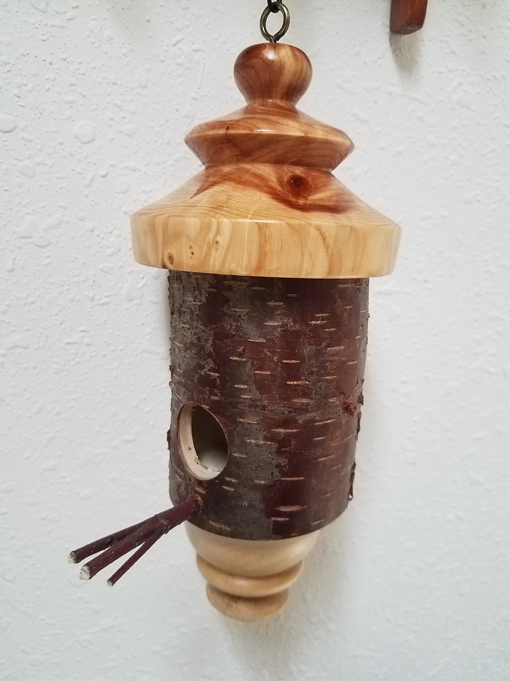 Ornamental Wood Turned Bird House - Choose Hanging or Table Top - Etsy