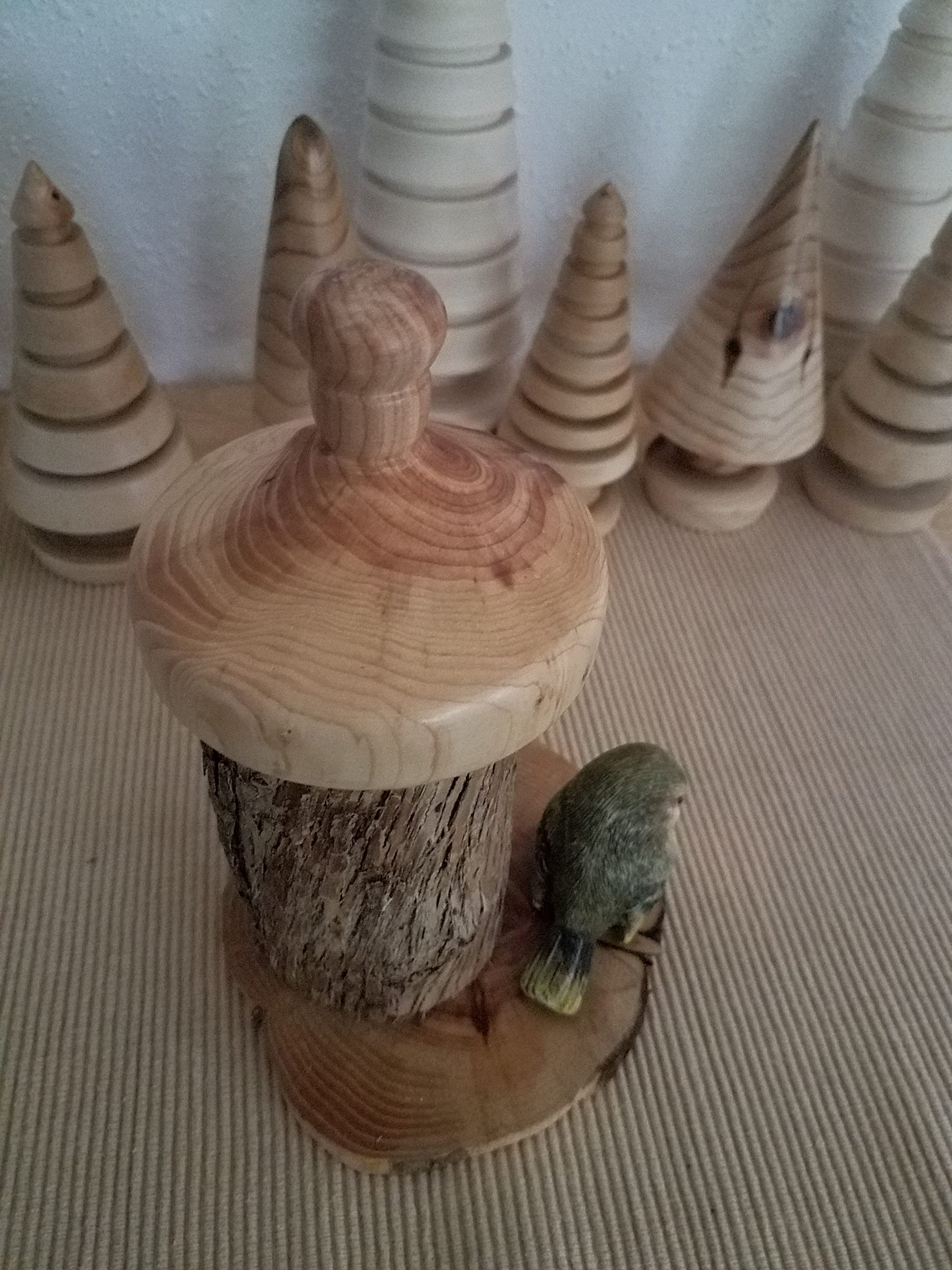 Ornamental Wood Turned Bird House Choose Hanging or Table - Etsy