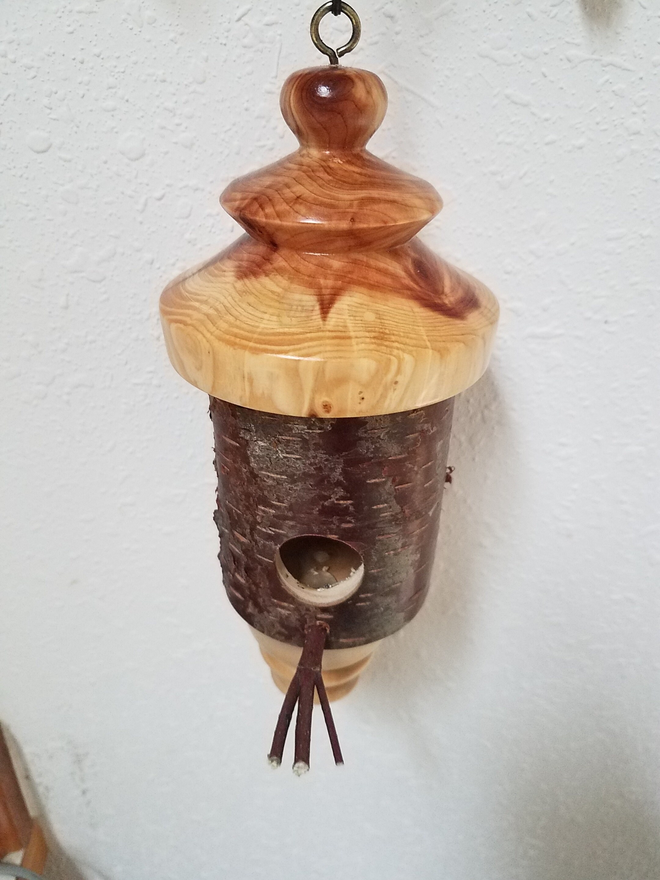 Ornamental Wood Turned Bird House - Choose Hanging or Table Top - Etsy