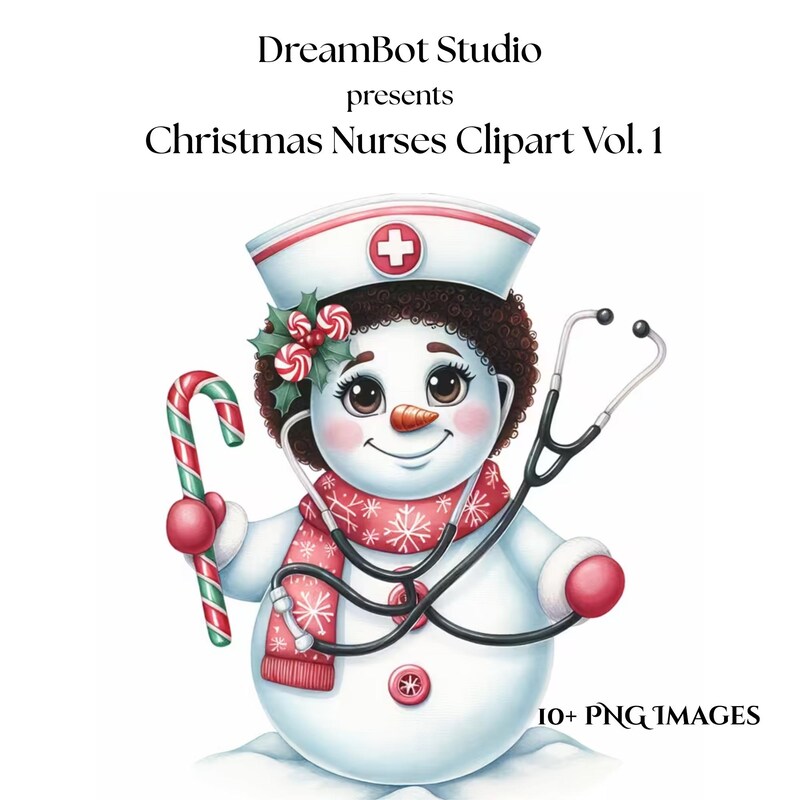 Nurse Snowman Clipart - Etsy
