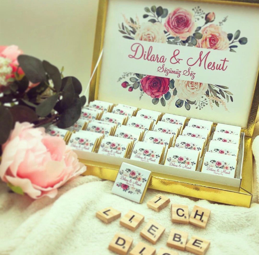 Chocolate Box Engagement Nikah Nisan Kiz Isteme Cikolataso Wedding Gift ...