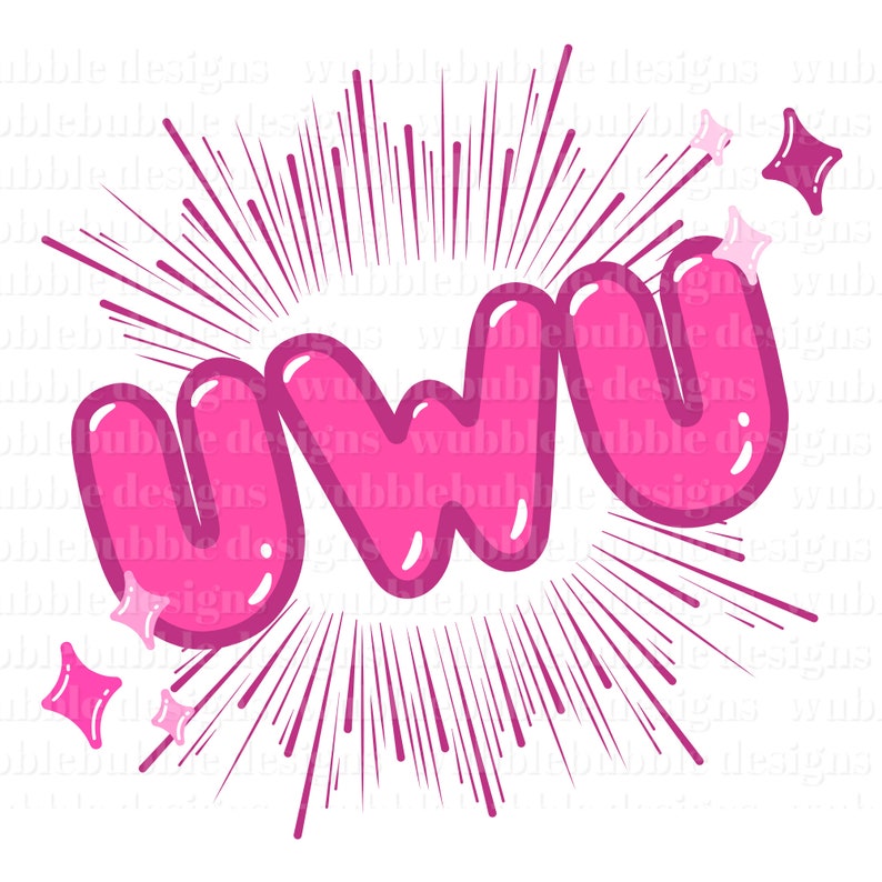 UWU Emote! Hot Pink! Cute! Uwu Uwu Uwu! - Etsy