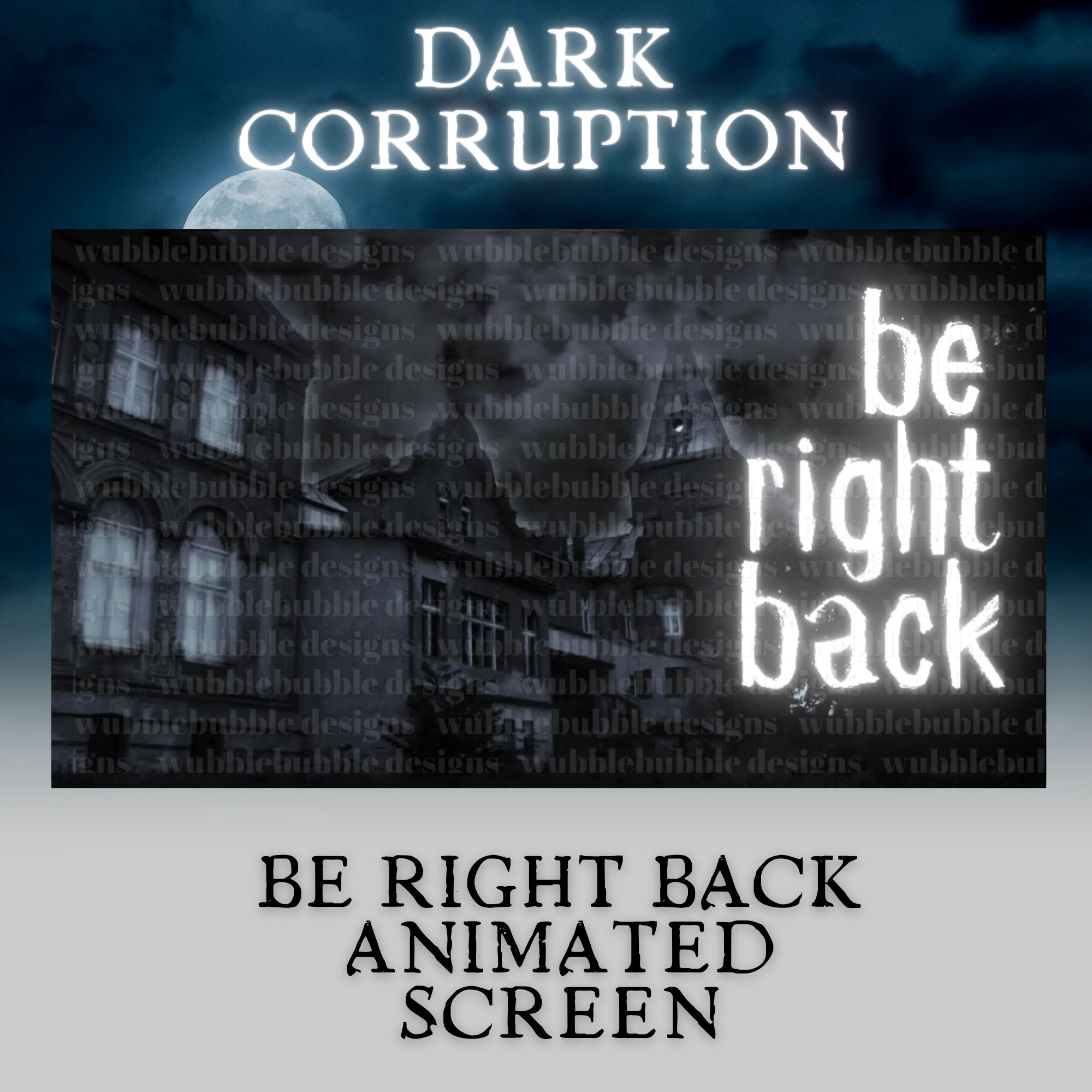 Horror Stream Starting/ending/brb/offline Screens - Etsy