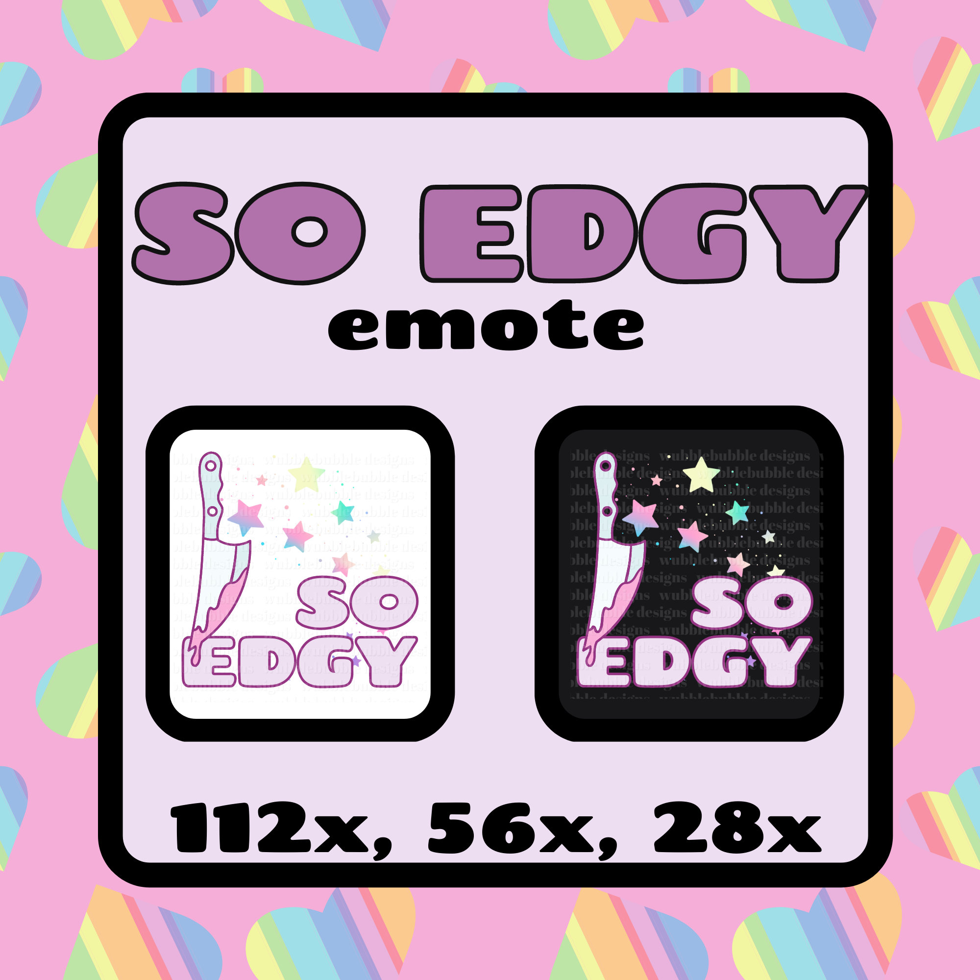 SO EDGY EMOTE - Etsy
