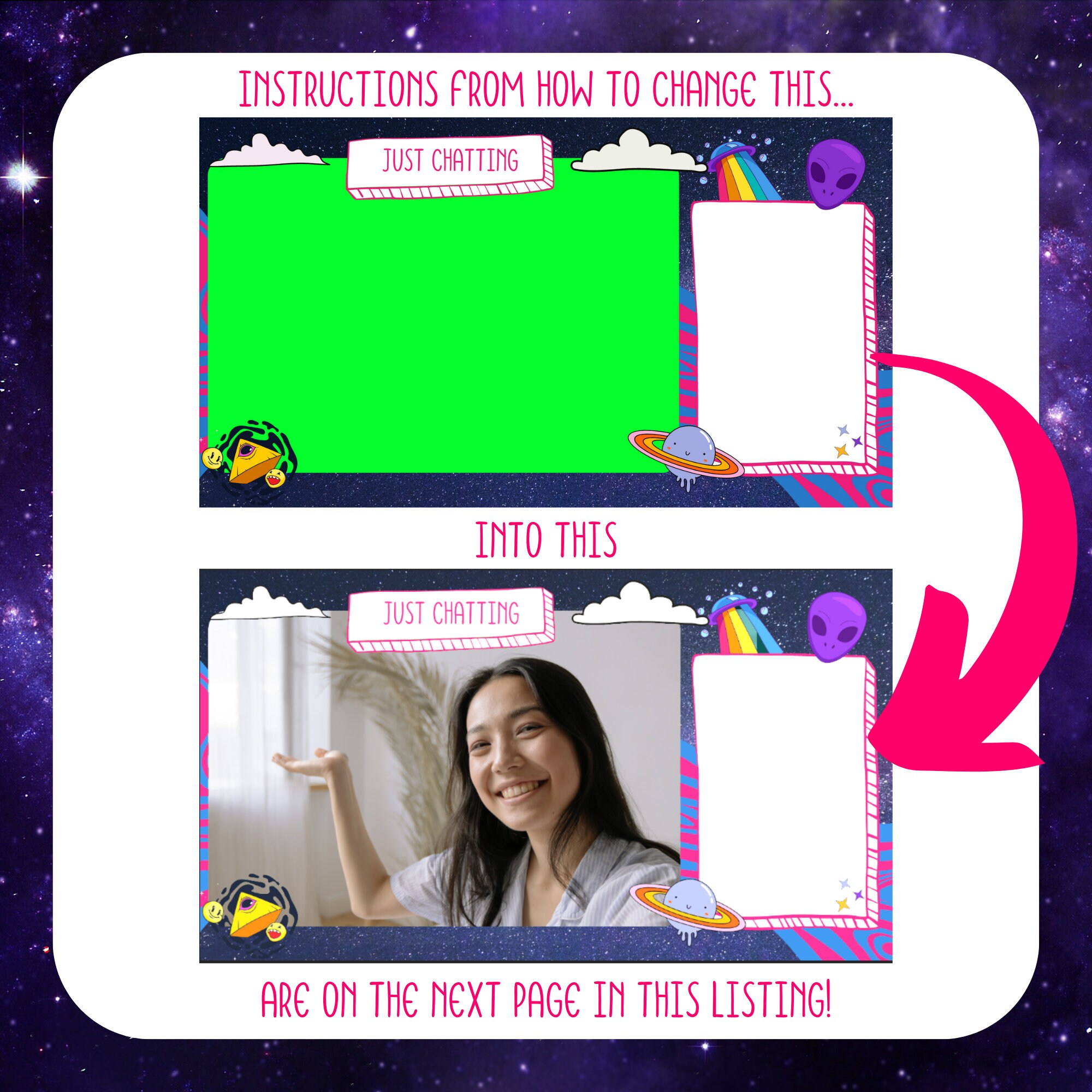 Aliens Are Here Overlay Set | FOUR Overlays for Twitch/youtube/wherever ...