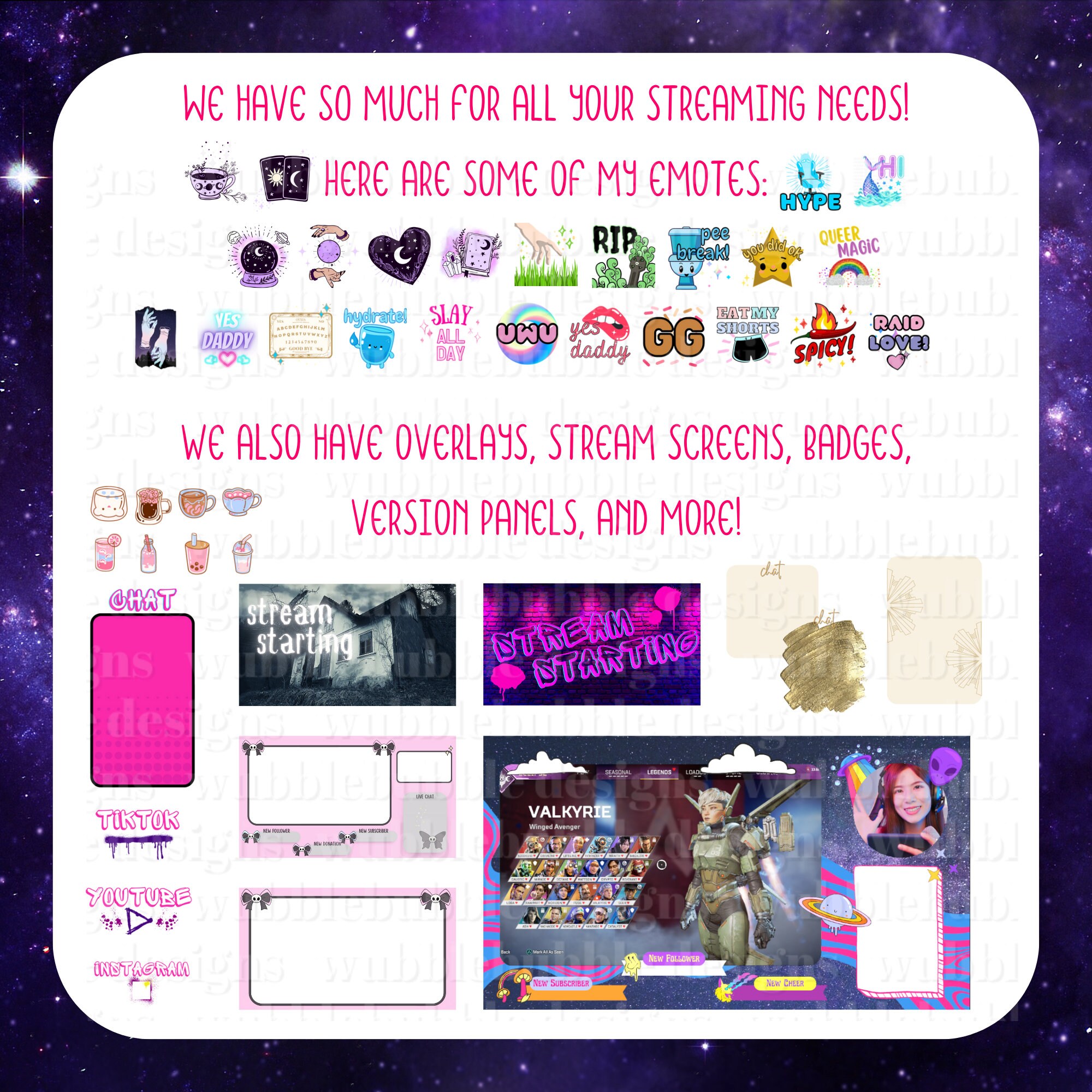 Aliens Are Here Overlay Set | FOUR Overlays for Twitch/youtube/wherever ...