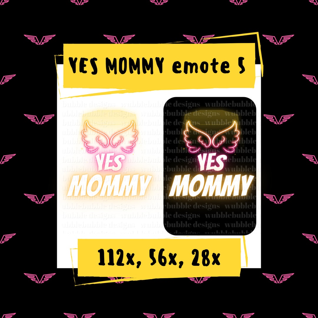 YES EMOTE Angel Wings and Halo Light Mommy Neon Yellow - Etsy