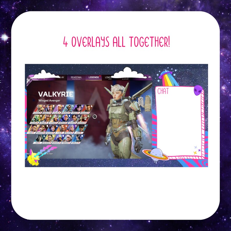 Aliens Are Here Overlay Set | FOUR Overlays for Twitch/youtube/wherever ...