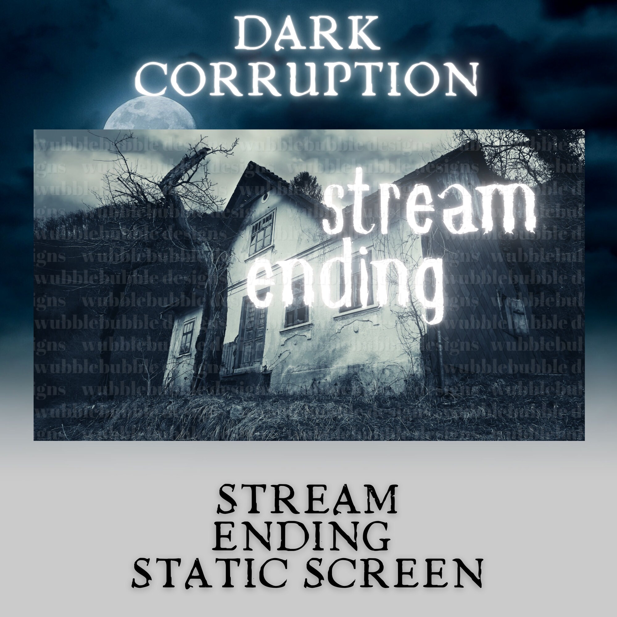 Horror Stream Starting/ending/brb/offline Screens - Etsy