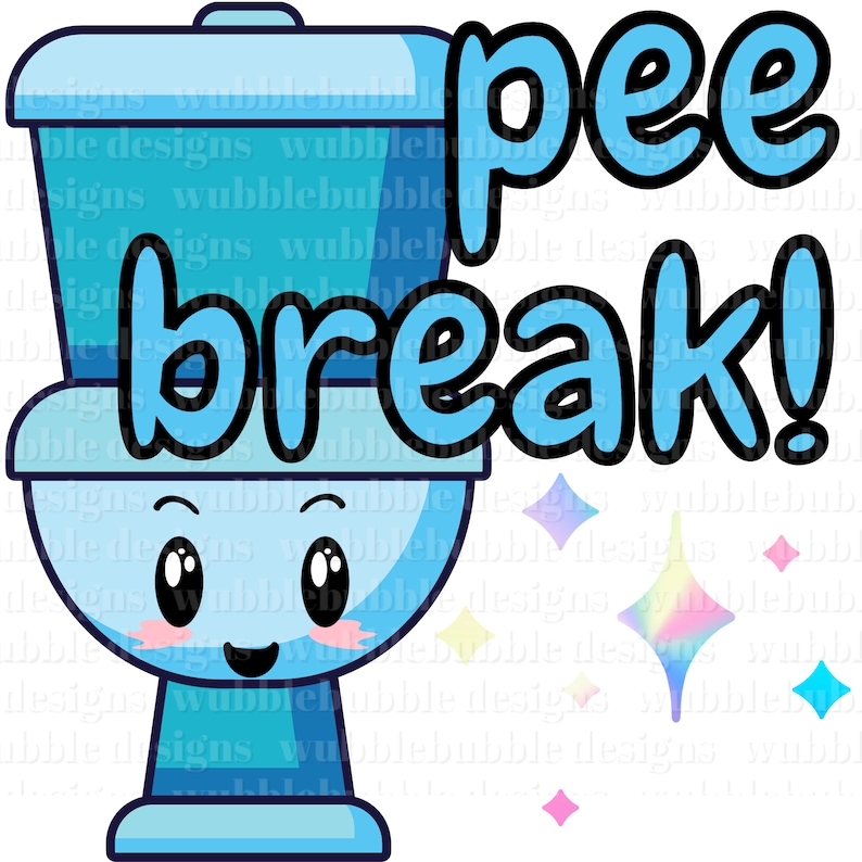 BRB Emote | PEE BREAK! - Etsy