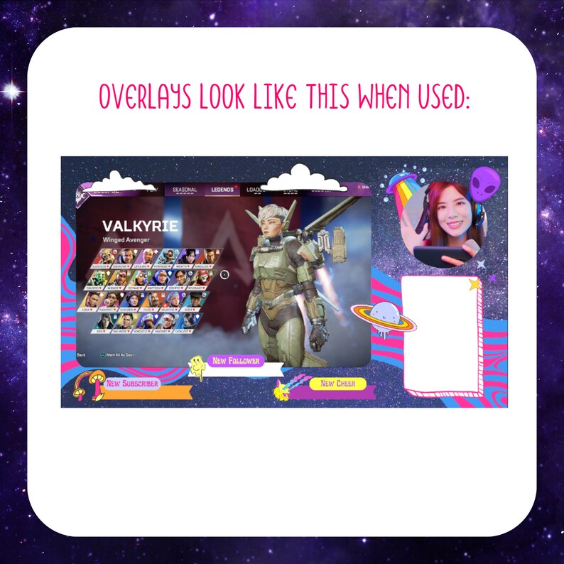 Aliens Are Here Overlay Set | FOUR Overlays for Twitch/youtube/wherever ...