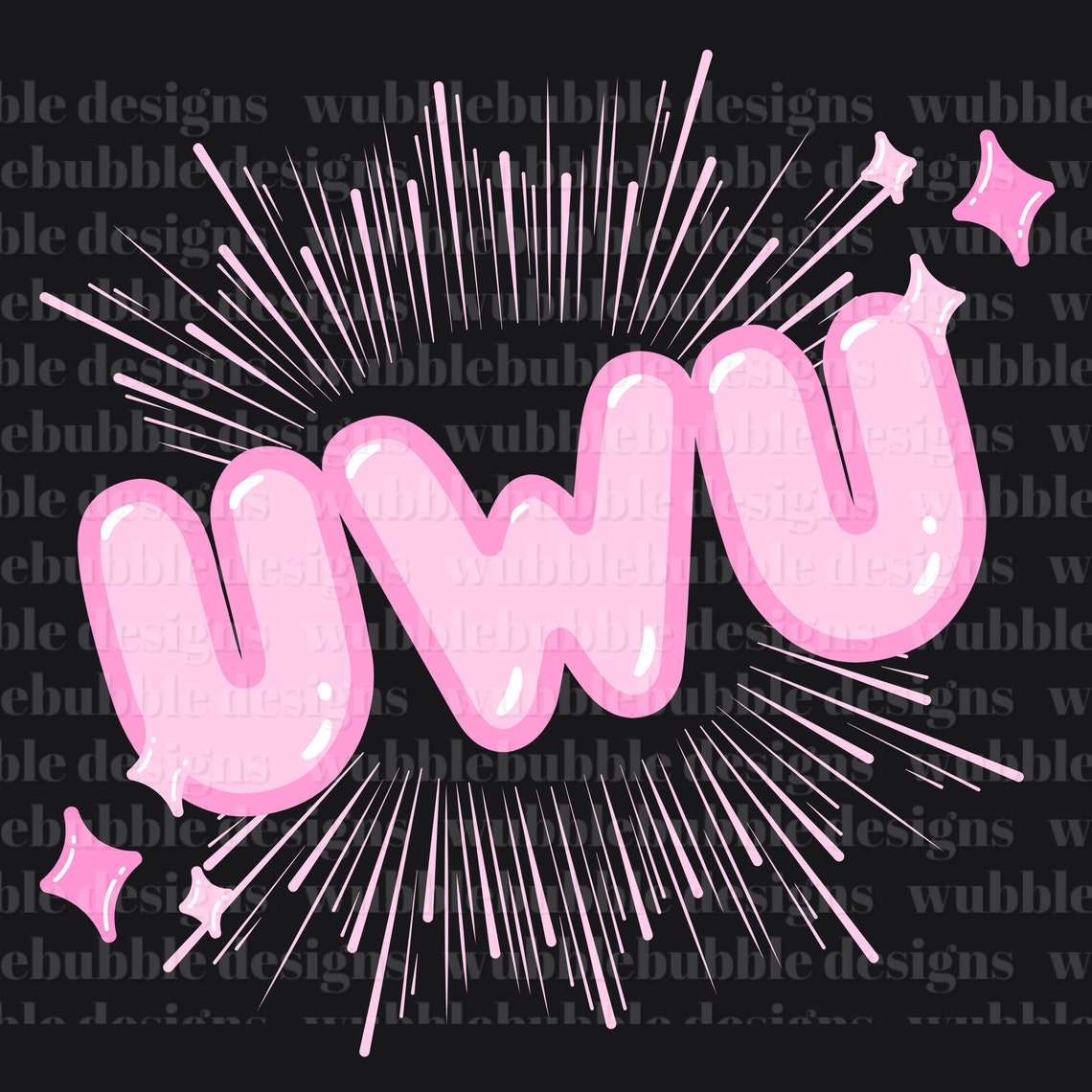 UWU Emote! Kawaii Baby Pink| Cute! Uwu Uwu Uwu! - Etsy