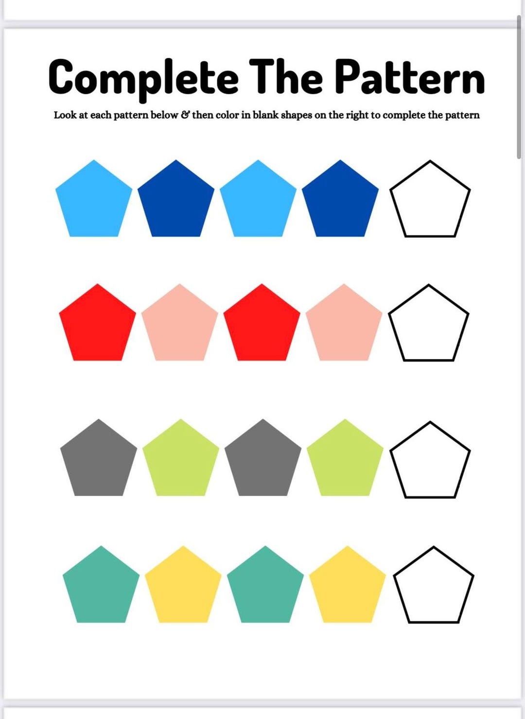 Learning Shapes 5 Booklets, Elementary School, Grade Two, Grade Three ...