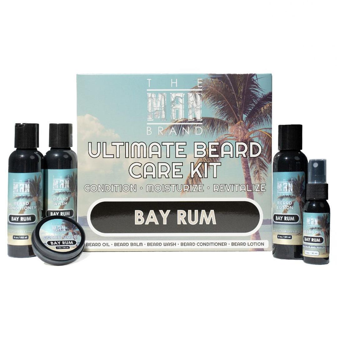 Bay Rum Ultimate Beard Kit - Bay Rum Beard Oil, Beard Wash, Beard ...