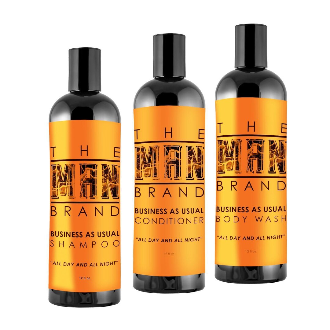 Shower Pack Men's Grooming Kit: Shampoo, Conditioner, and Body Wash - Etsy