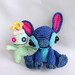 Disney Amigurumi Doll Set Lilo, Stitch & Handmade Rag Doll Crocheted ...