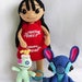 Disney Amigurumi Doll Set Lilo, Stitch & Handmade Rag Doll Crocheted ...
