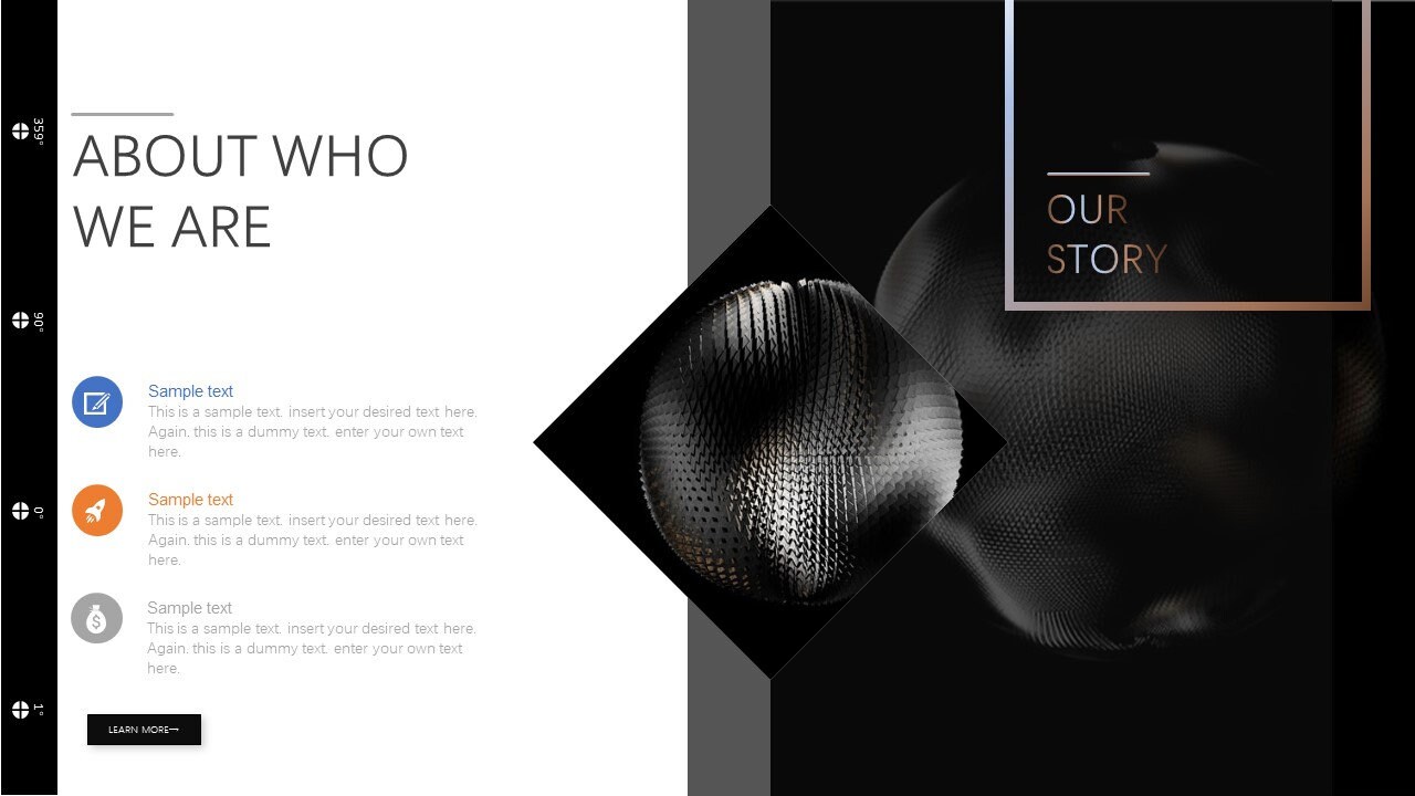 Futuristic Professional Powerpoint Template, Animated Slides ...