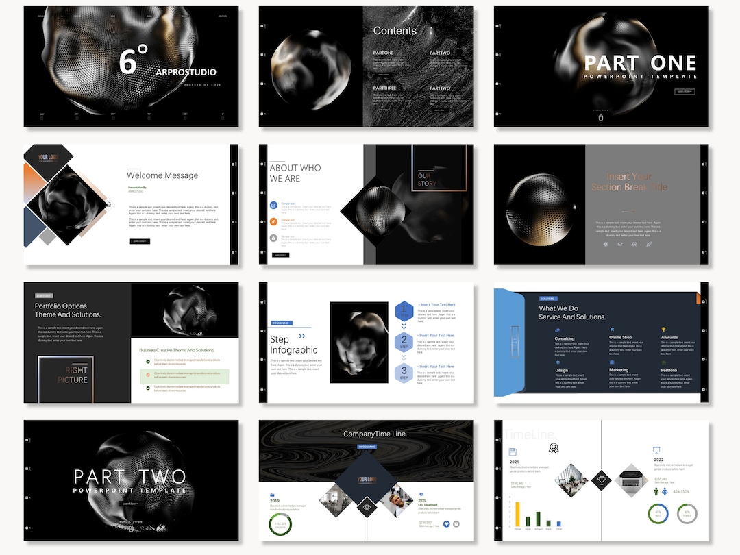 Futuristic Professional Powerpoint Template, Animated Slides ...