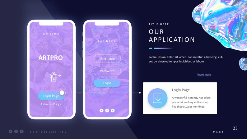 Modern Edgy Powerpoint Template, Unique Design, Customizable Slides ...