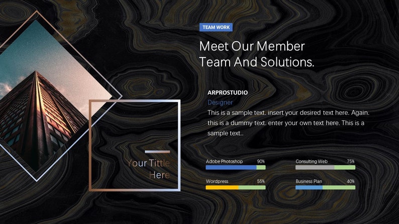 Futuristic Professional Powerpoint Template, Animated Slides ...