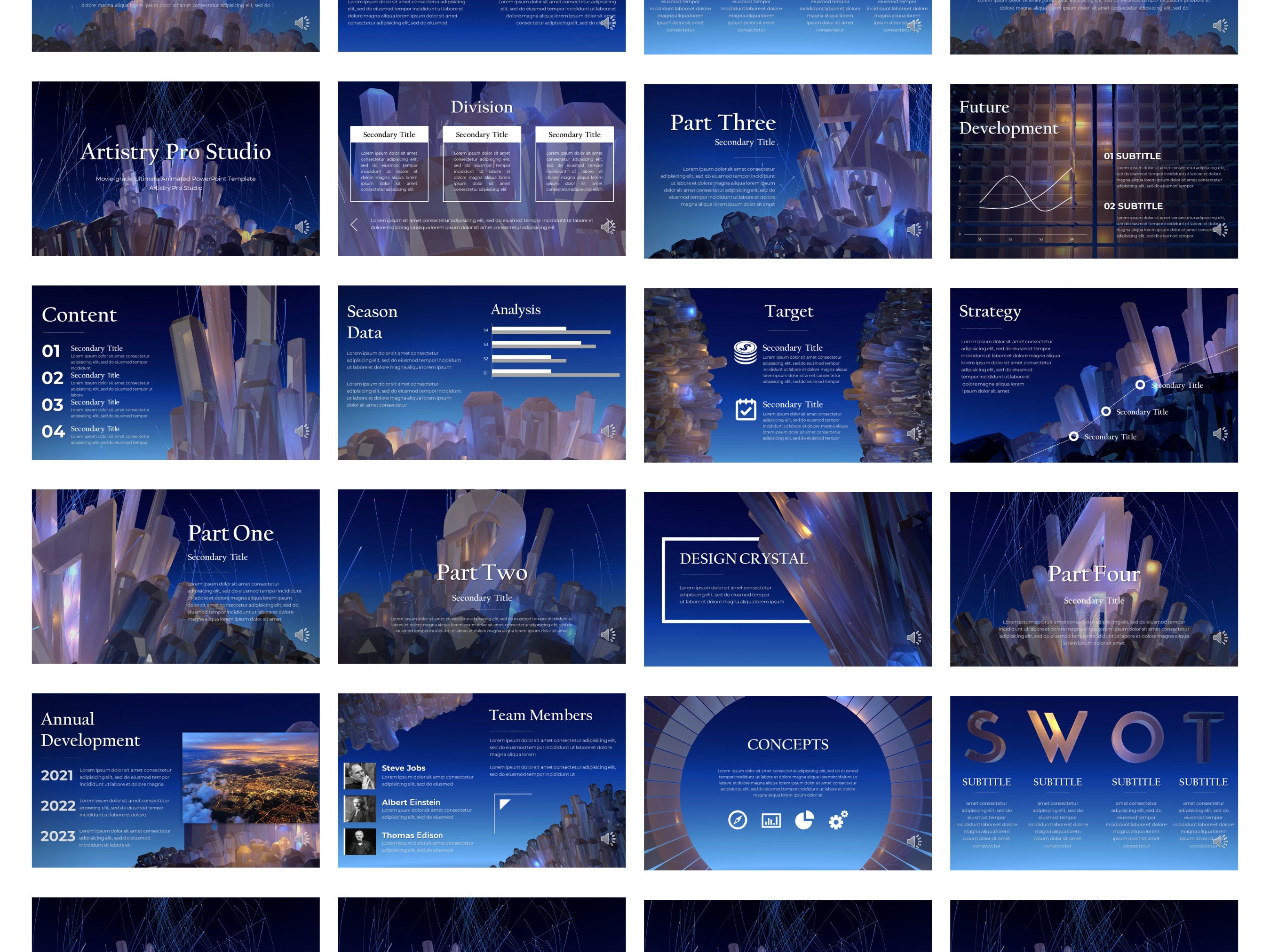 MOVIE-GRADE FANCY Powerpoint Presentation Template, Animated Slides ...