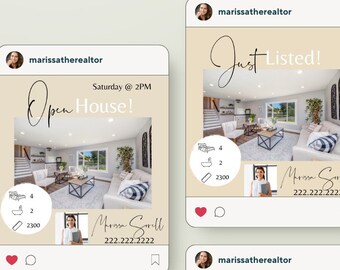Open House Instagram Post - Etsy