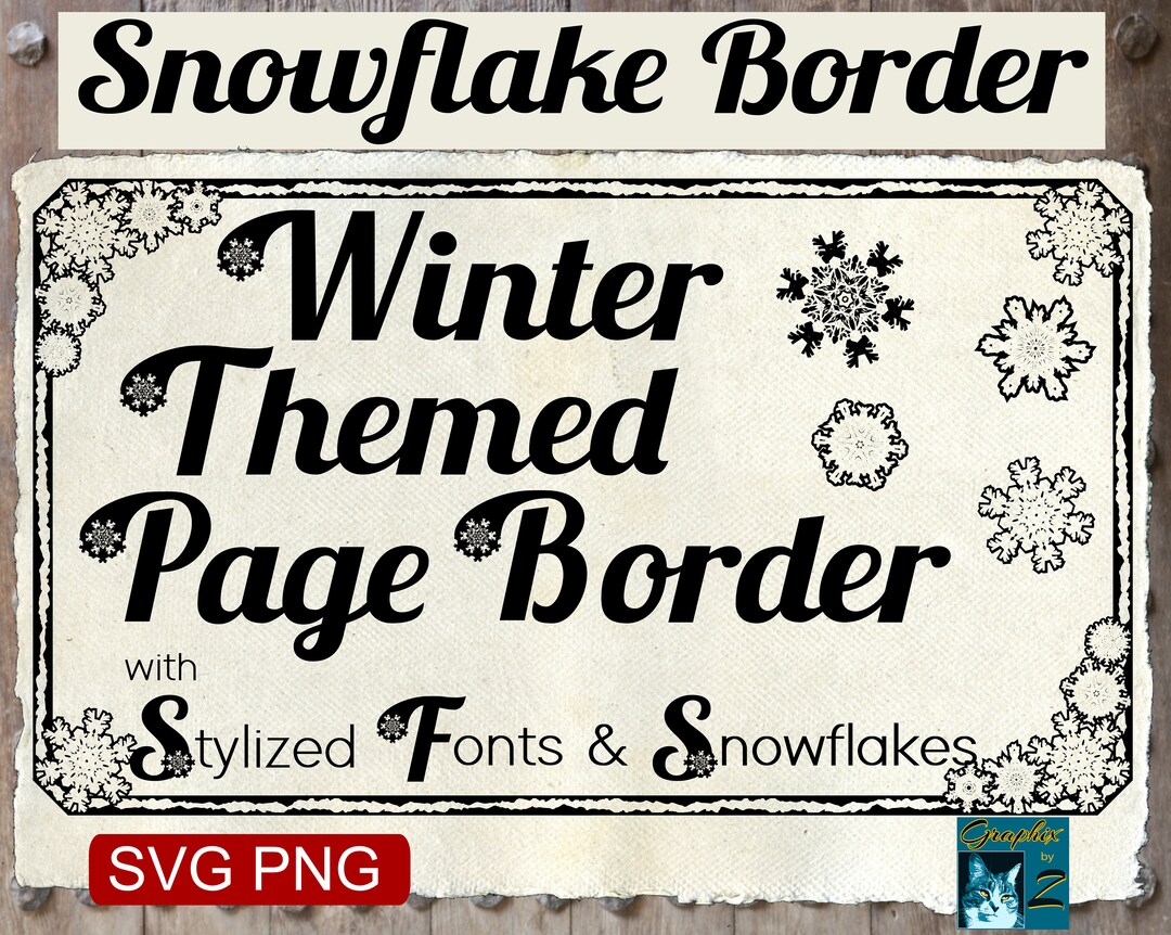 Snowflake Page Border