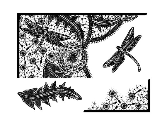 Dragonfly Border Clip Art