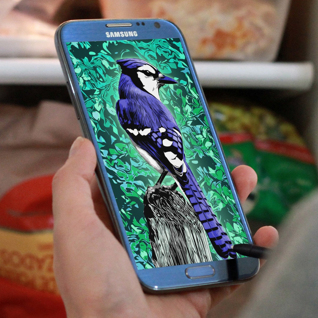 Blue Jay Phone Wallpaper | Digital Download | iPhone Wallpaper ...