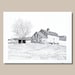 Rustic Barn Pen and Ink Drawing: Country Wall Art Print (8.5" X 12") - Etsy