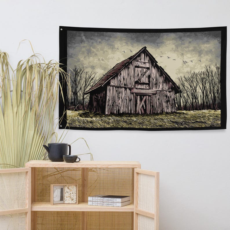 Rustic Barn Flag - Etsy