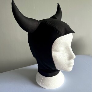 Black Devil Horn Hat Devil Vintage Bonnet Devil Hood Hat - Etsy