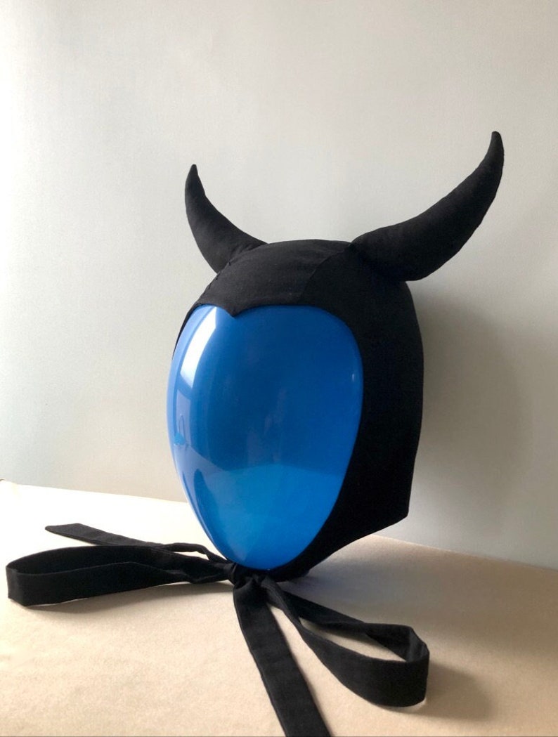 Black Devil Horn Hat Devil Vintage Bonnet Devil Hood Hat | Etsy