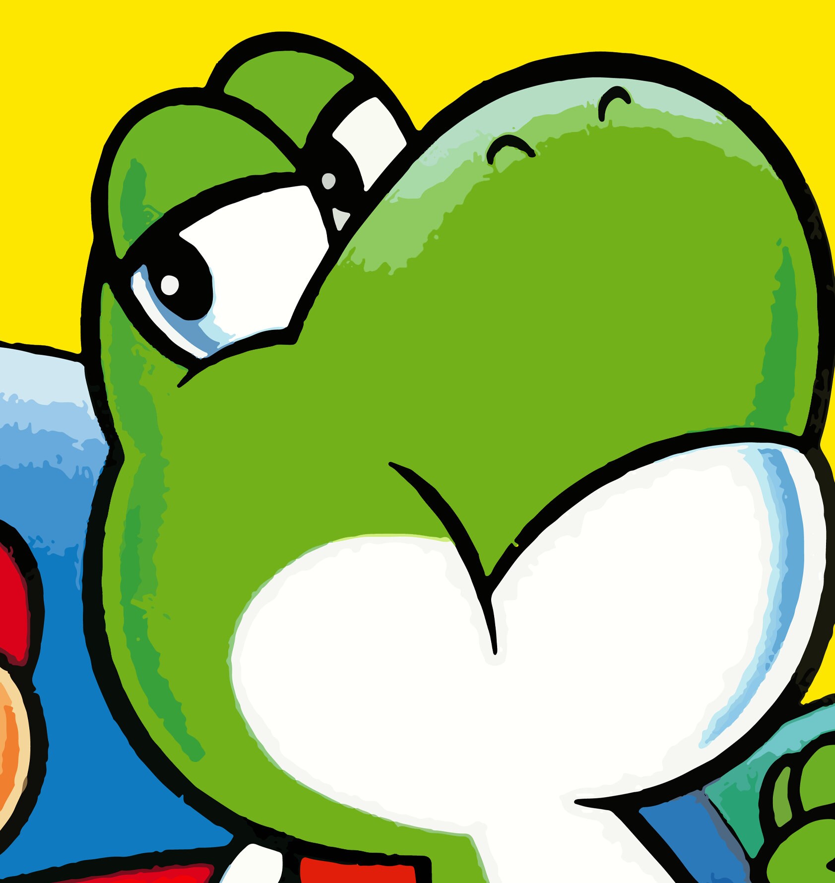 Poster Super Mario World - Super Nintendo Mario And Yoshi Cover Artwork ...