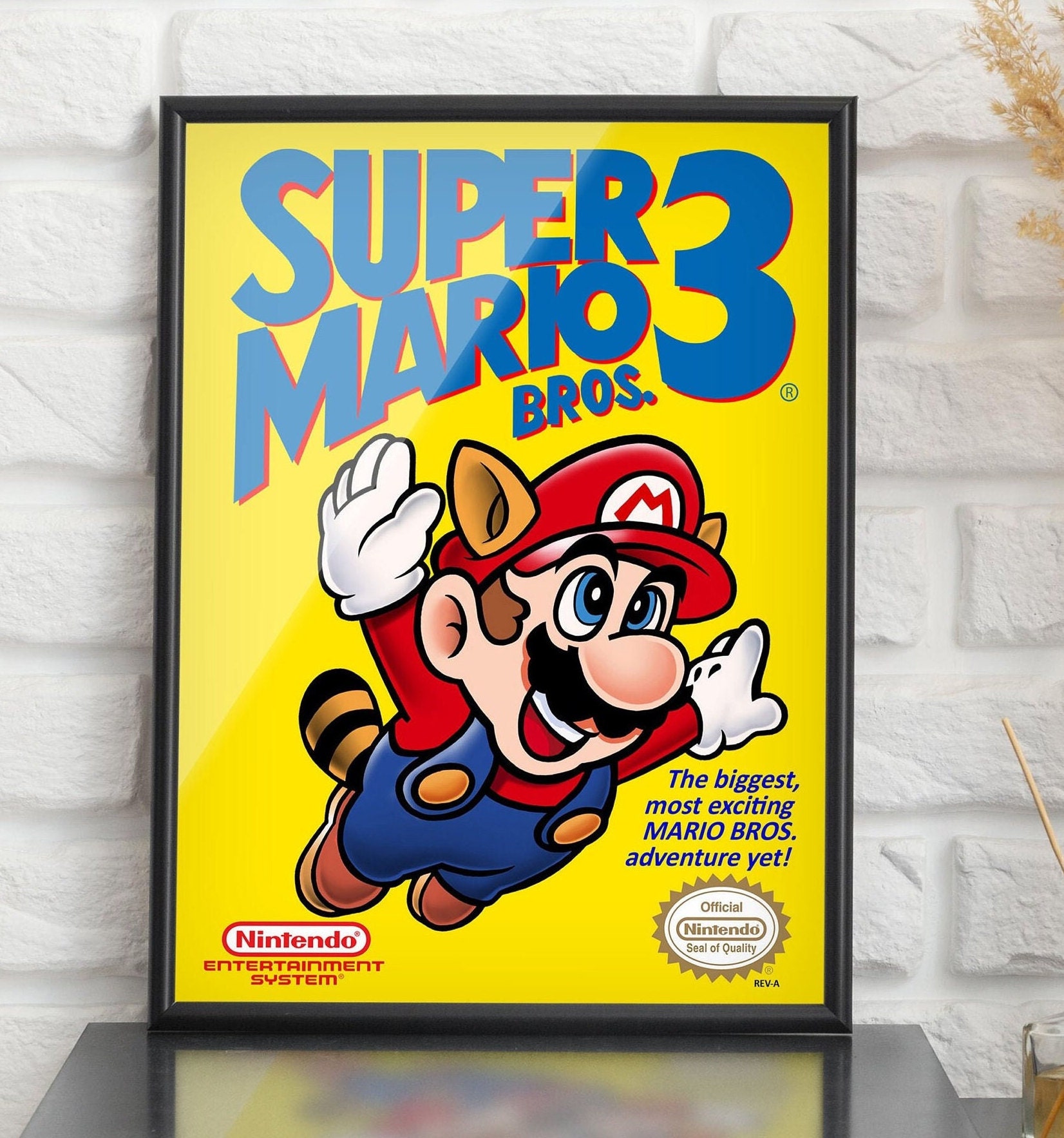 Poster Super Mario Bros 3. - Cover Nintendo Entertainment System (1988 ...