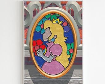 Mario Stained Glass - Etsy