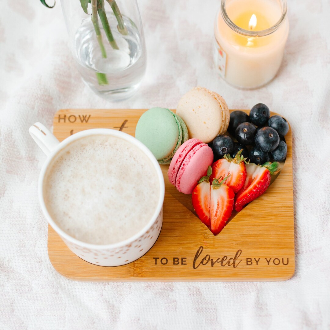 Coffee and Sweets Snack Tray| Breakfast Plate| Cup Holder| Biscuit ...