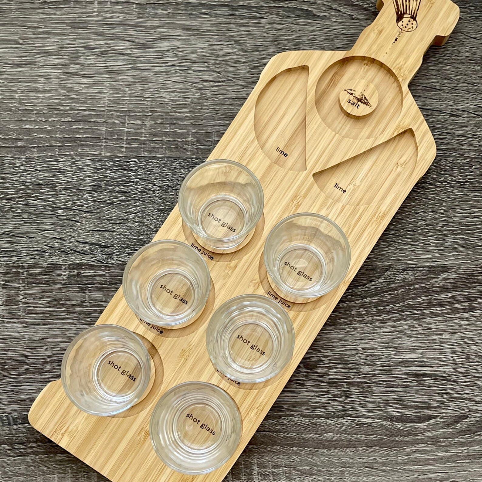 Big Tequila Party Tray Tequila Flight Board Tequila Shot - Etsy