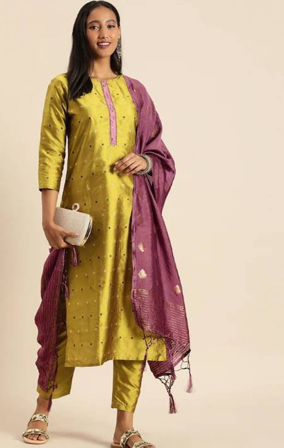 Kurta Set Haldi Ceremony Dress Indian Wedding Dress Ethnic Wear Women ...