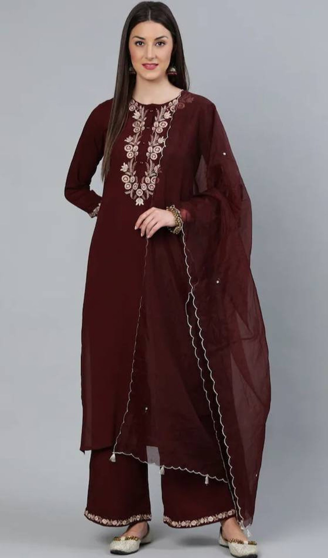 Eid Dress / Kurta Palazzo Set/pakistani Suit Set Indian Wedding Dress ...