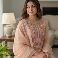 Cream Color Kurta Set - Etsy