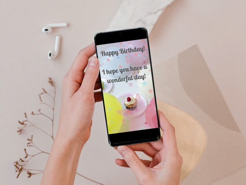 Animated Birthday Card for Mobile, E-card With Background Music, Happy ...