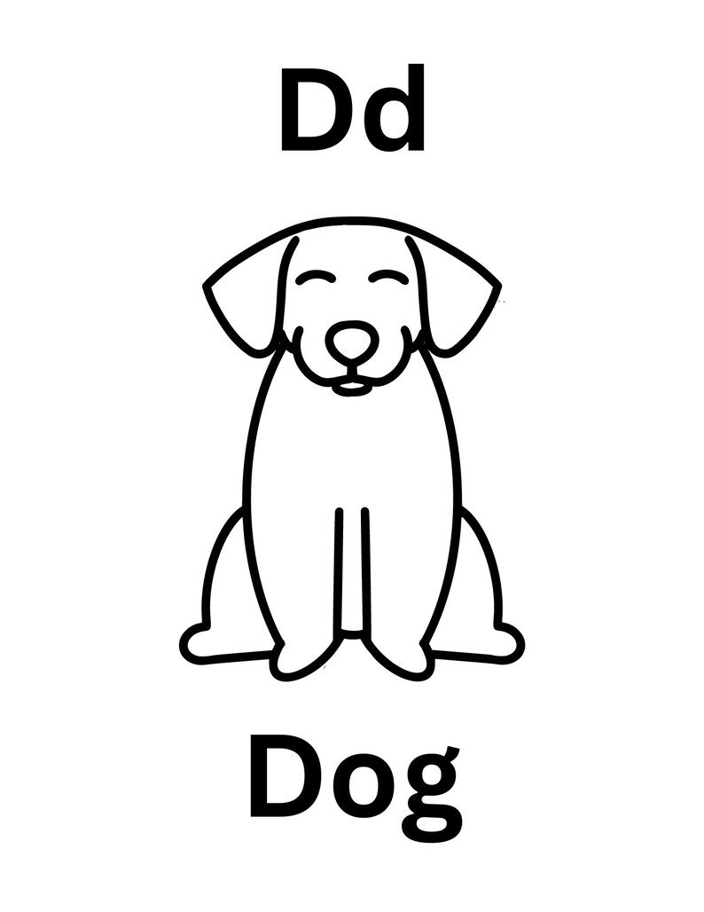 Kids Alphabet Coloring Pages for Toddlers and Preschoolers, Coloring ...