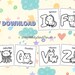 Digital Coloring Pages for Toddlers and Kids Toddler Coloring Book Kids ...