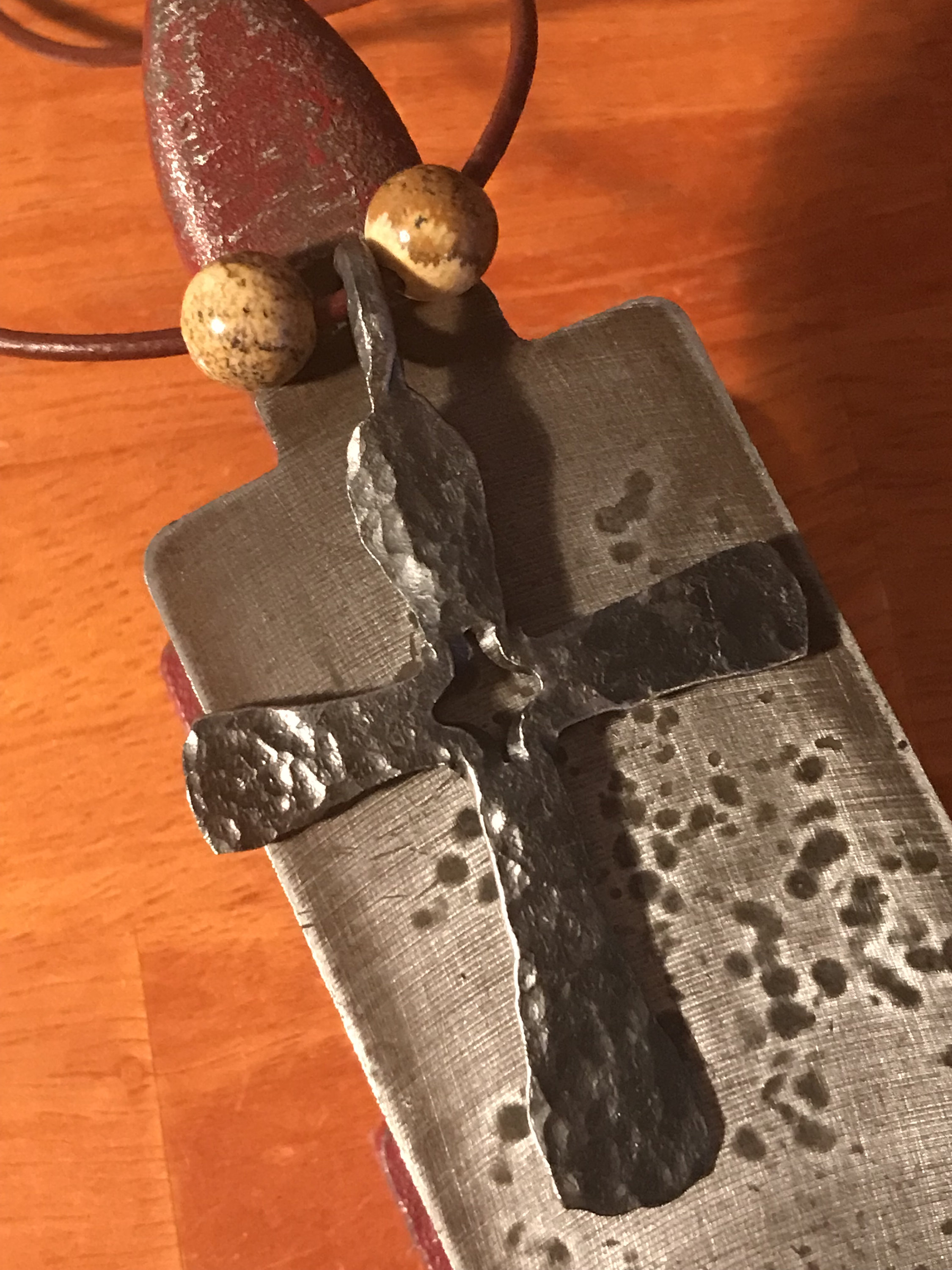 Hand Forged Diamond Center Cross of Iron. Made by Blacksmith | Etsy