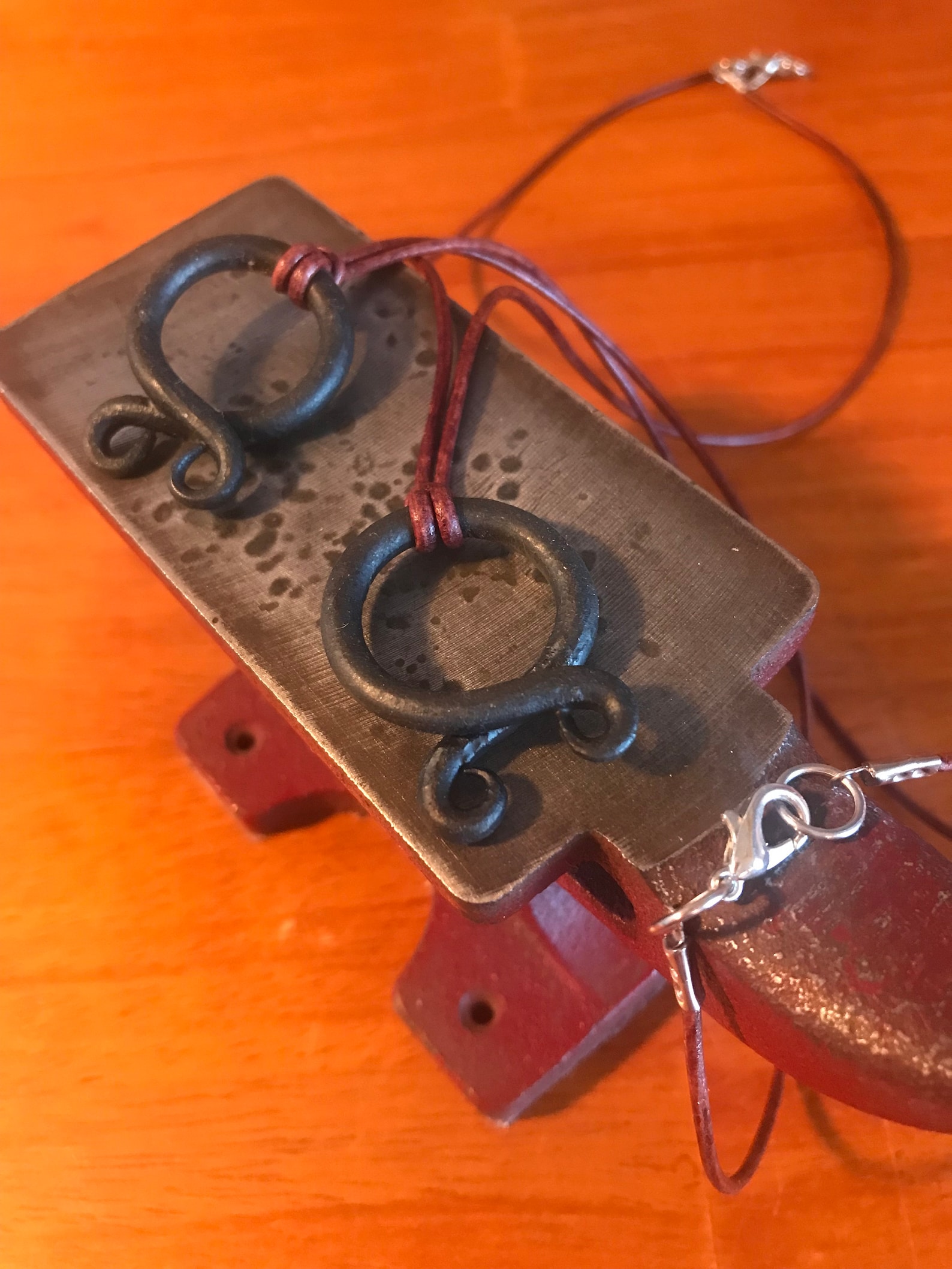 Hand Forged Iron Troll Cross Pendant - Nordic Protection Amulet - Etsy