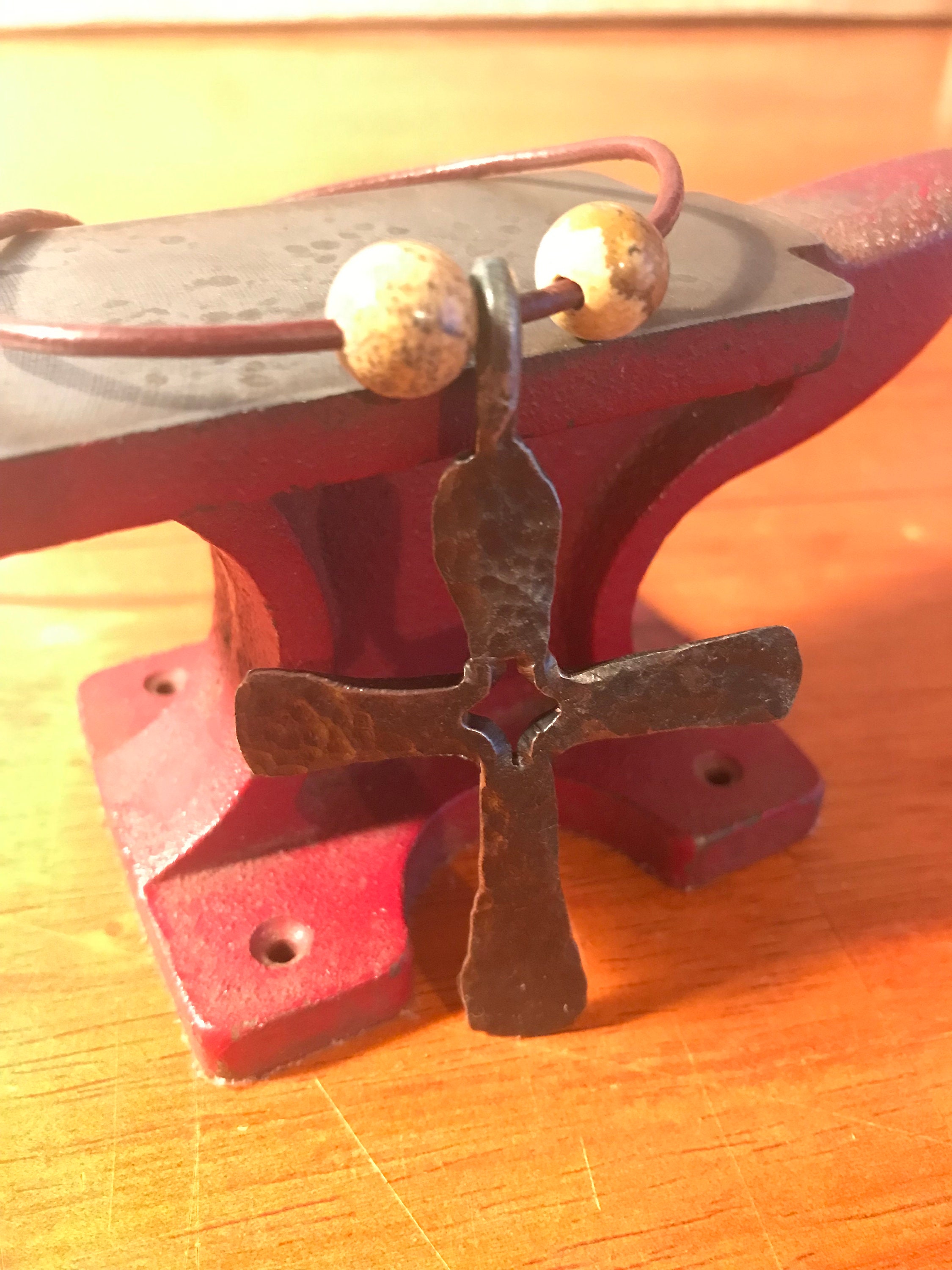 Hand Forged Diamond Center Cross of Iron. Made by Blacksmith | Etsy